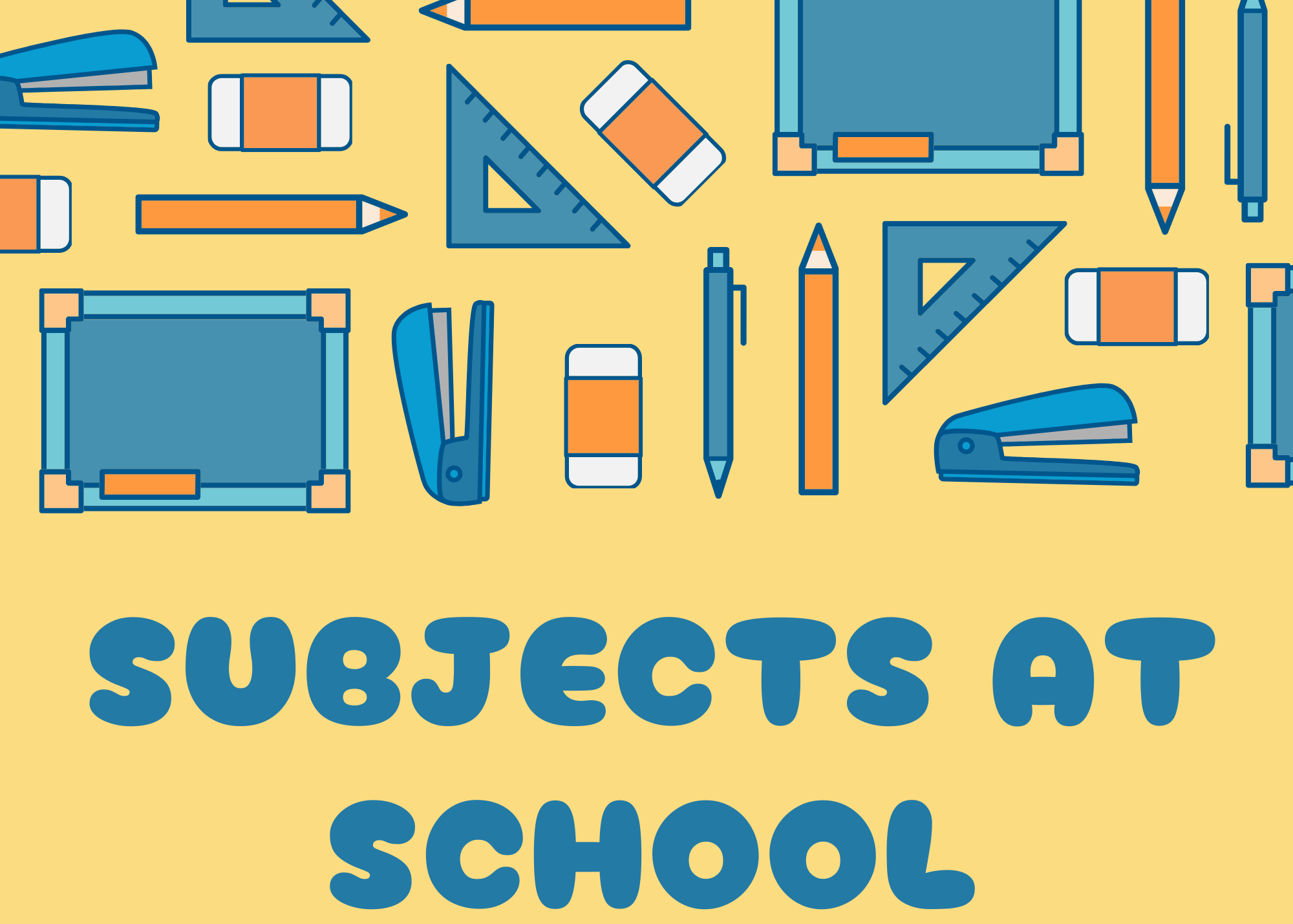 School subjects - Kahoot! Quiz