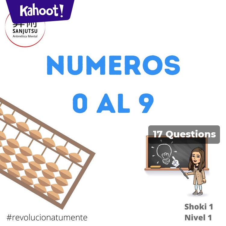 Practica los números del 0 a 9 sanjutsu - Kahoot! Quiz