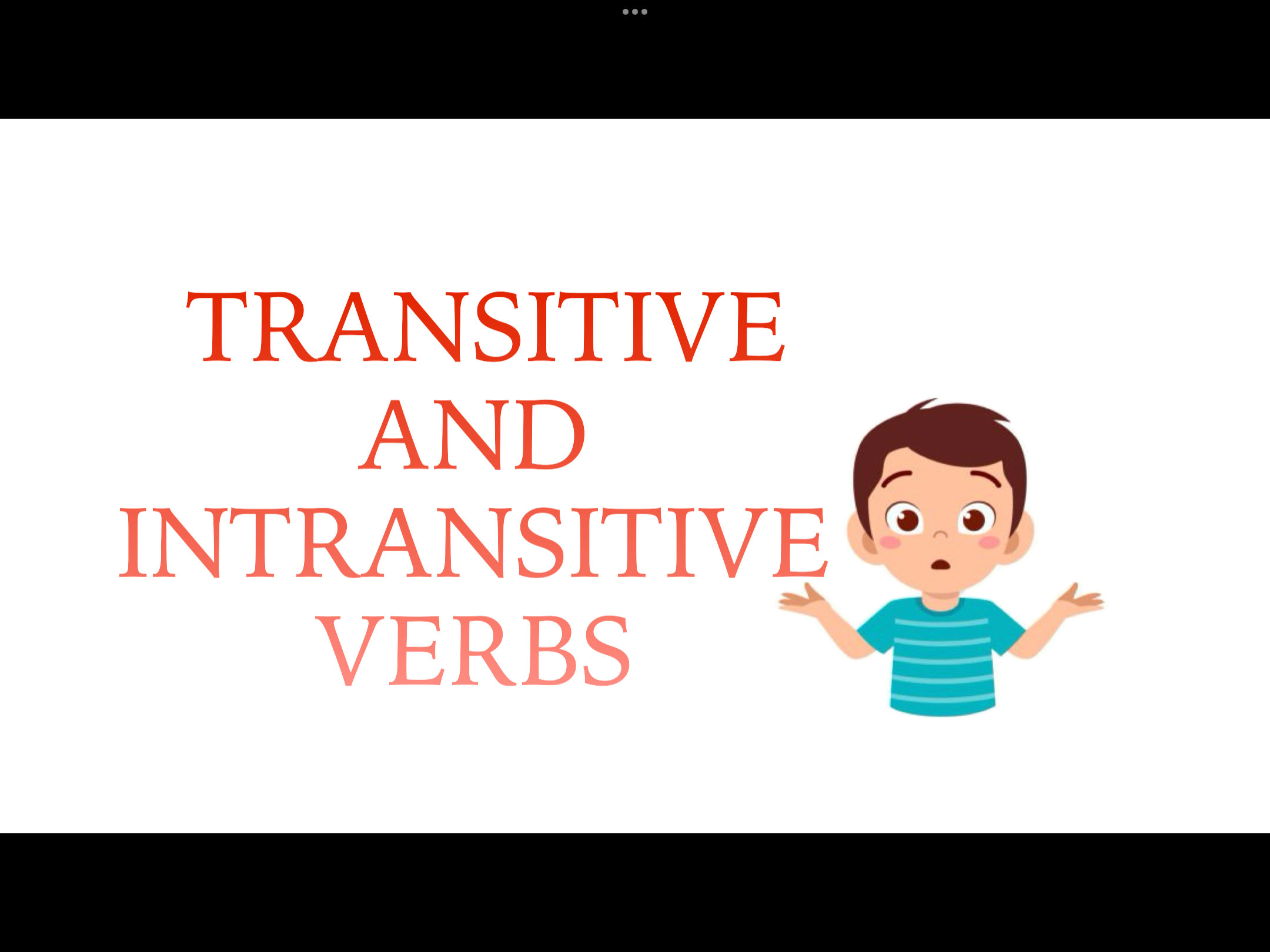 Verbs: transitive and intransitive - Kahoot! Quiz