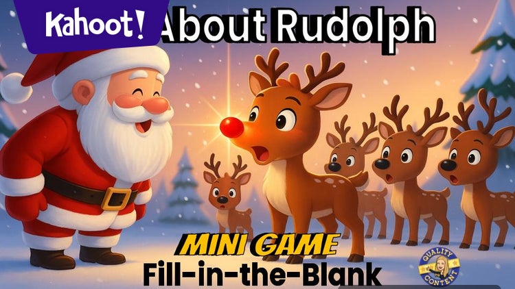Rudolph the Red-Nosed Reindeer: Fill in the Blanks & Questions ...