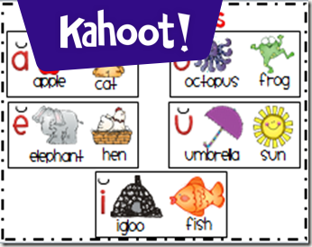 Short Vowels - Kahoot! Quiz
