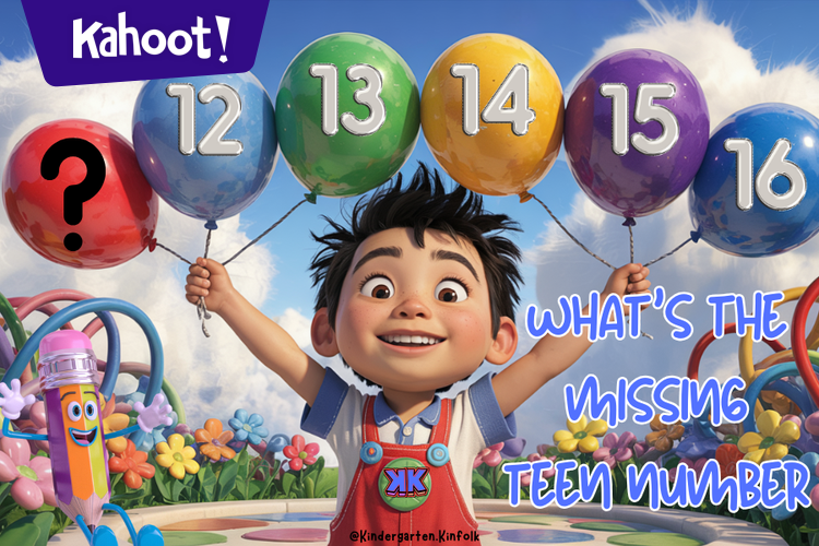 FREEBIE Missing Teen Number (Spring Summer Kindergarten Math Kahoot ...