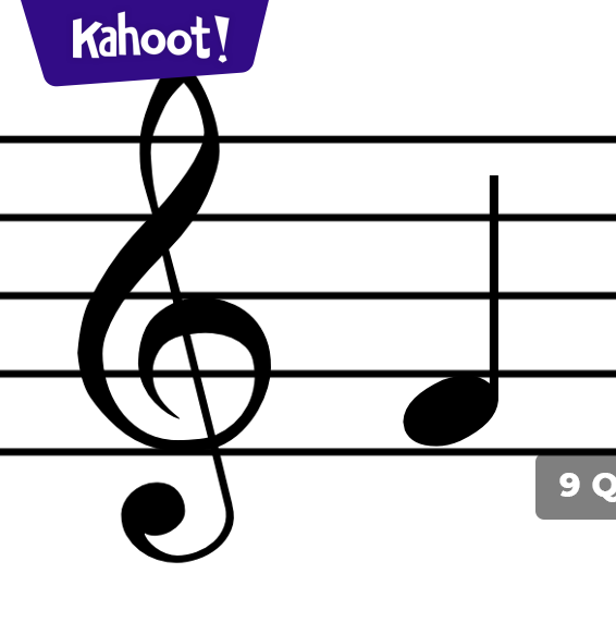 Treble Clef Spaces - Kahoot! Quiz