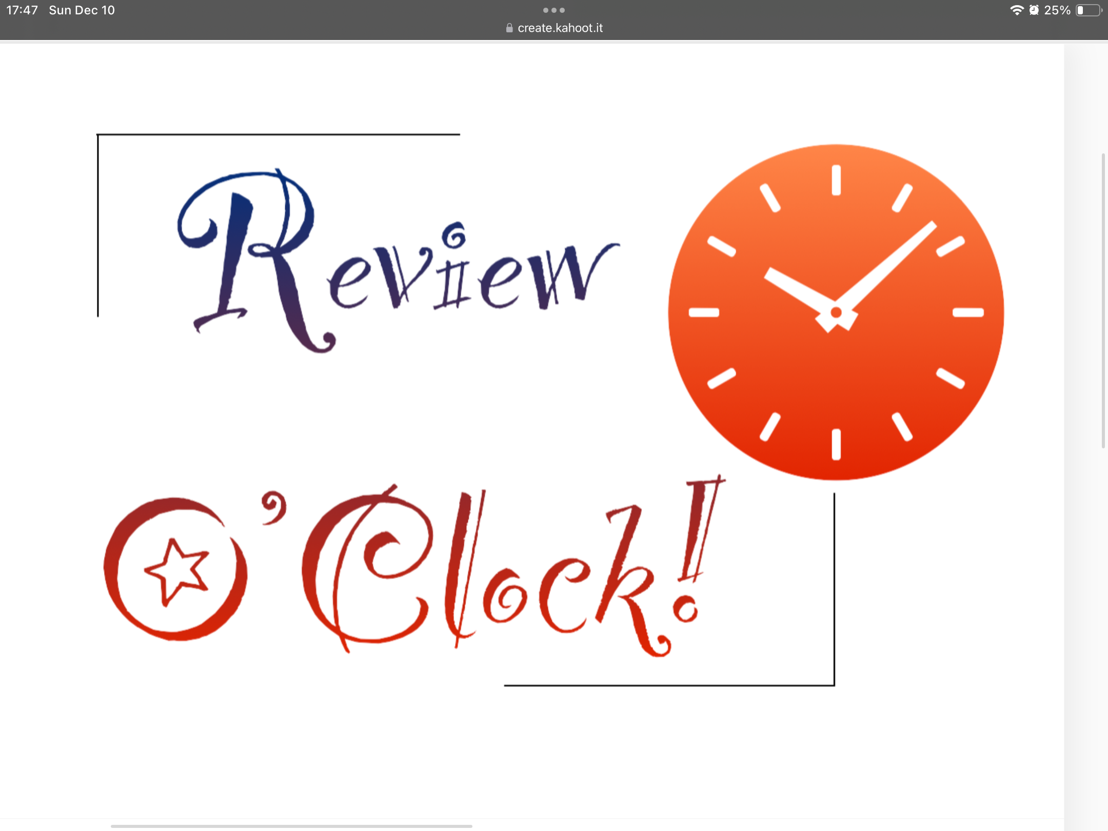 6th Grade Review (Random)… - Kahoot! Quiz