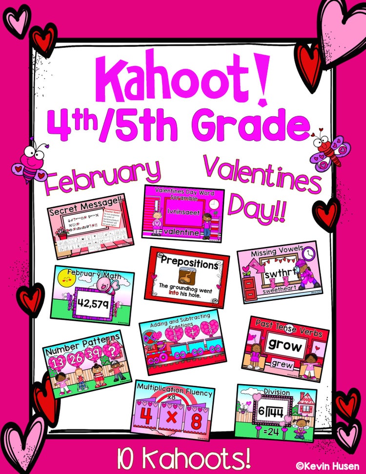 4th Grade, 5th Grade February Valentines Day Course Math + LA + Fun ...