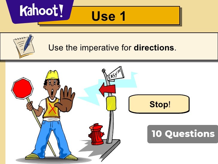 ESL Imperatives - Kahoot! Quiz