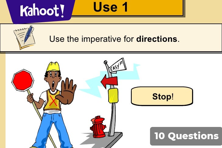 ESL Imperatives - Kahoot! Quiz