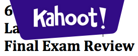 Duplicate of 6th Grade Language Arts Final Exam Review - Kahoot! Quiz