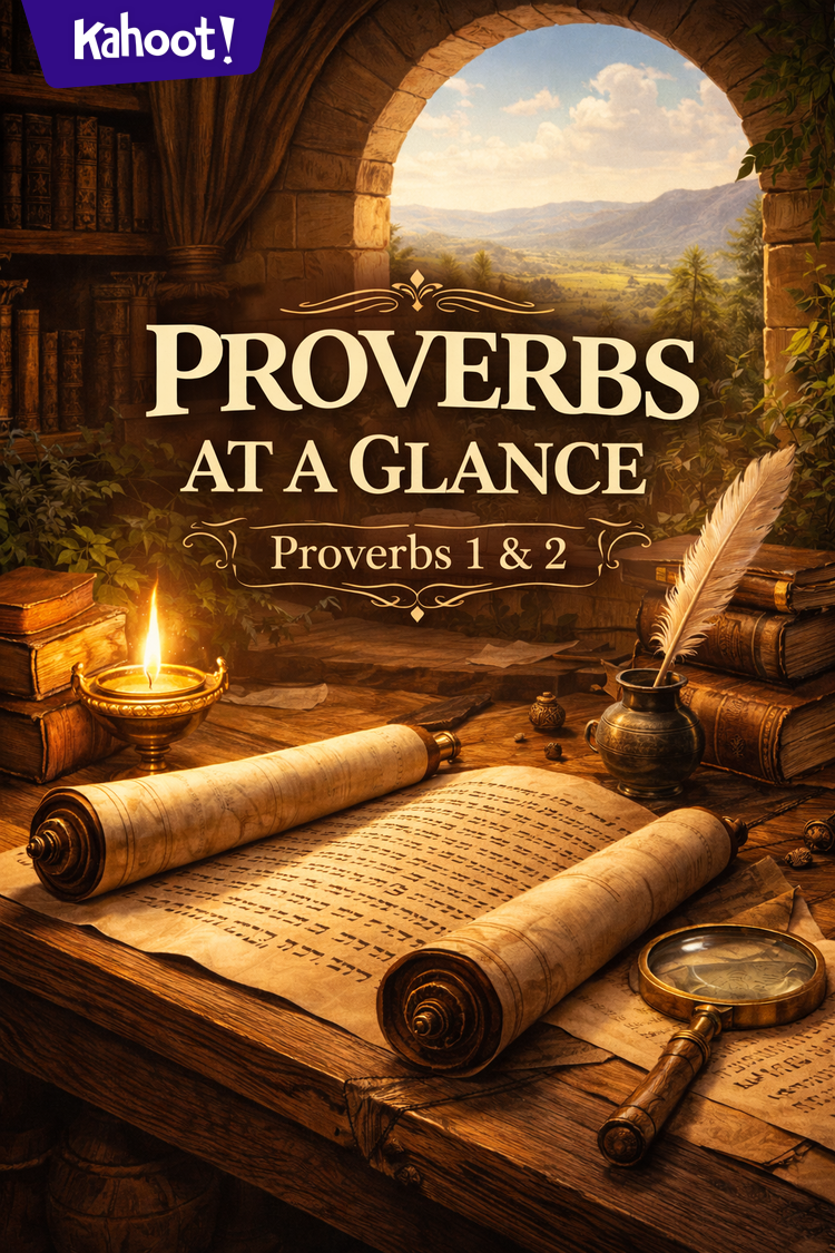 Proverbs at a Glance 1 (Proverbs 1 & 2) - Kahoot! Quiz
