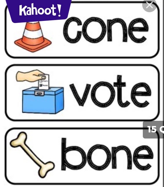 Long O (CVCe) Sneaky E in sentences (4 choices) - Kahoot! Quiz