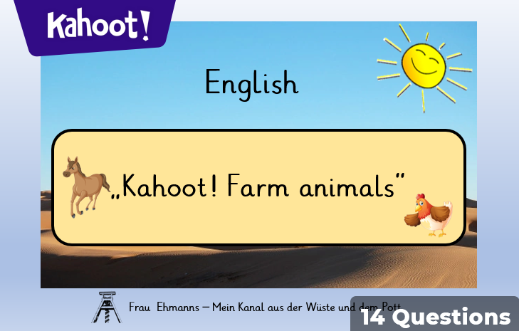 Kahoot!-Quiz farm animals - Kahoot! Quiz