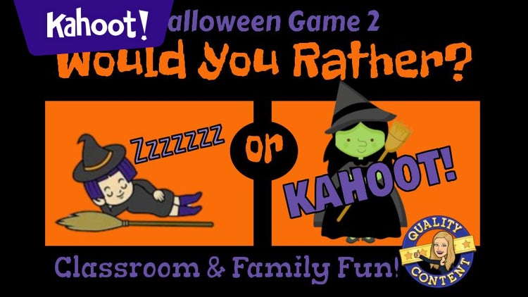 Halloween Would You Rather Poll? Game 2 ~ Discussion Round - Kahoot! Quiz