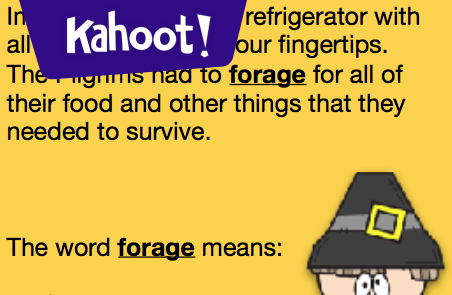 More Thanksgiving Context Clues - Kahoot! Quiz