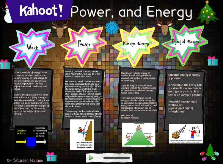 Work, Energy, and Power Exam Review - Kahoot! Quiz