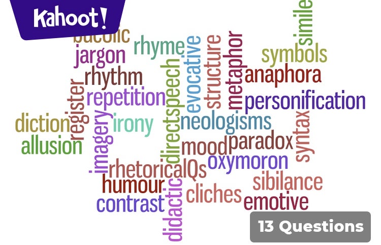 GCSE English Language Features - Kahoot! Quiz