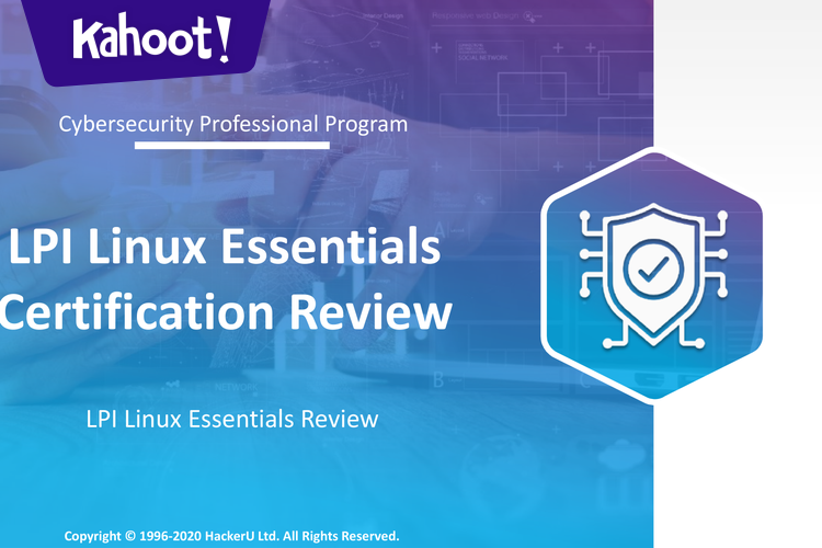Linux Essentials 01 - Kahoot! Quiz