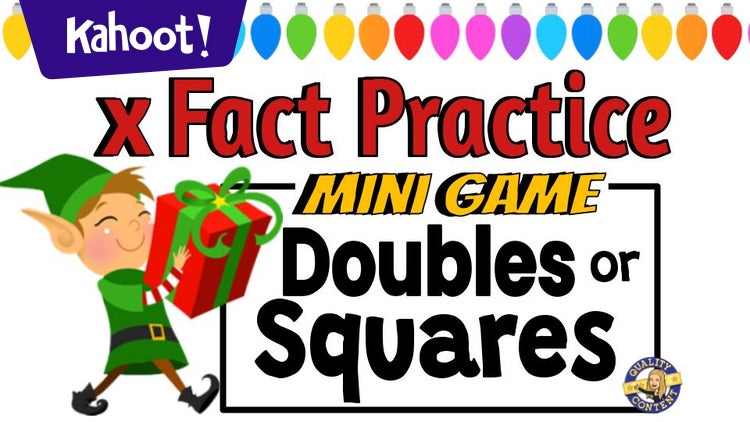 Multiplication Fact Fluency Doubles / Squares - Kahoot! Quiz