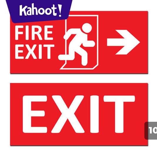 Speaking - Fire safety - Kahoot! Quiz