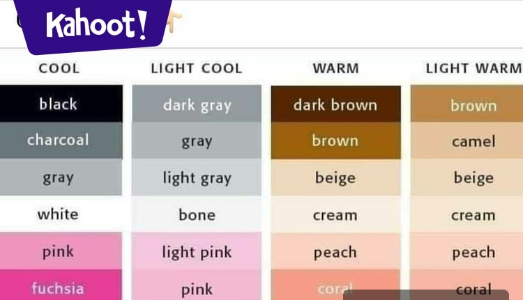 Colors - Kahoot! Quiz