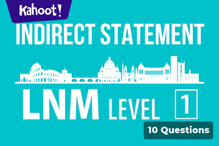 Latin Indirect Statement - Kahoot! Quiz