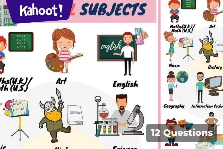 School subjects - Kahoot! Quiz
