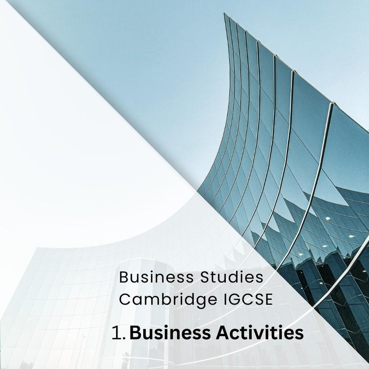 Business Activities - Cambridge IGCSE Business Studies Unit 1 - Kahoot ...