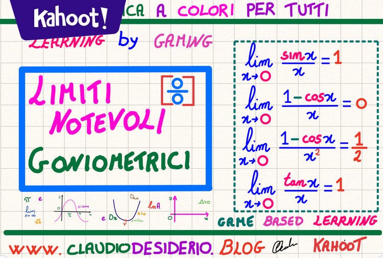 Limiti NOTEVOLI GONIOMETRICI step1 - Kahoot! Quiz