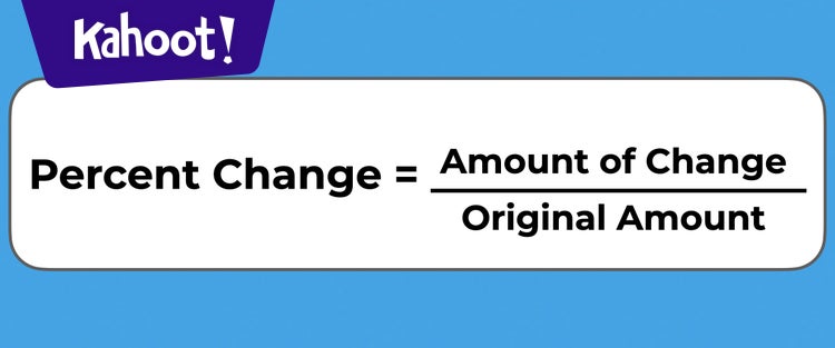 Percent of Change Check-In! - Kahoot! Quiz