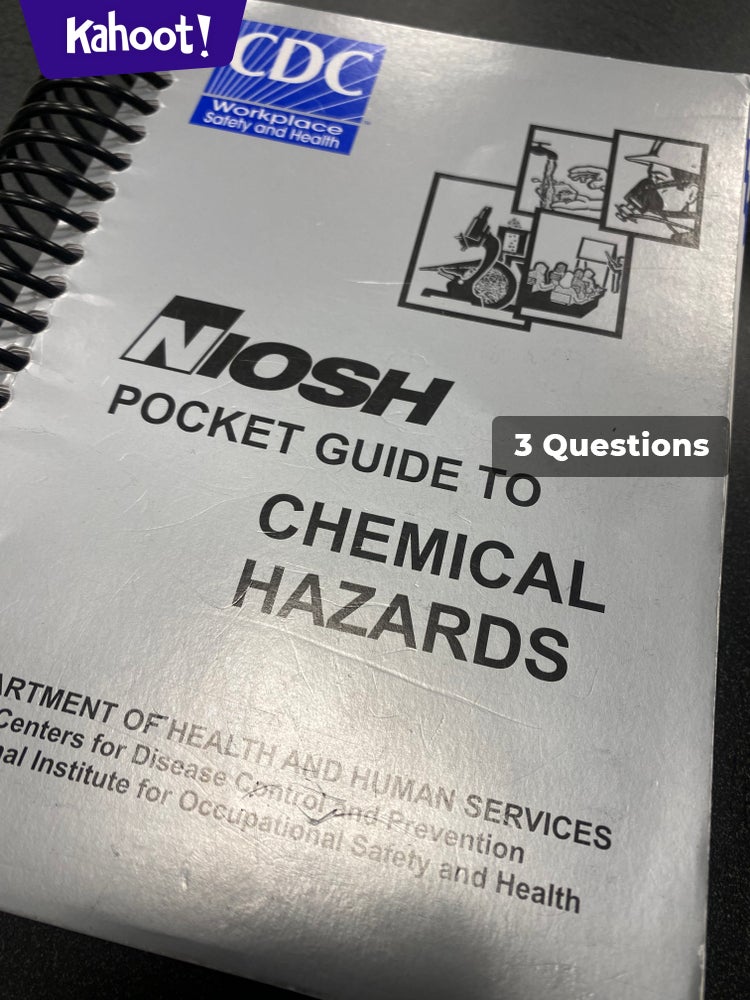 NIOSH POCKET GUIDE - Kahoot! Quiz