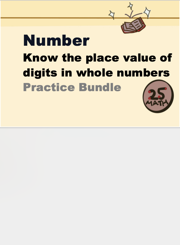 Place value of digits in whole numbers - Practice Bundle - Kahoot! Course