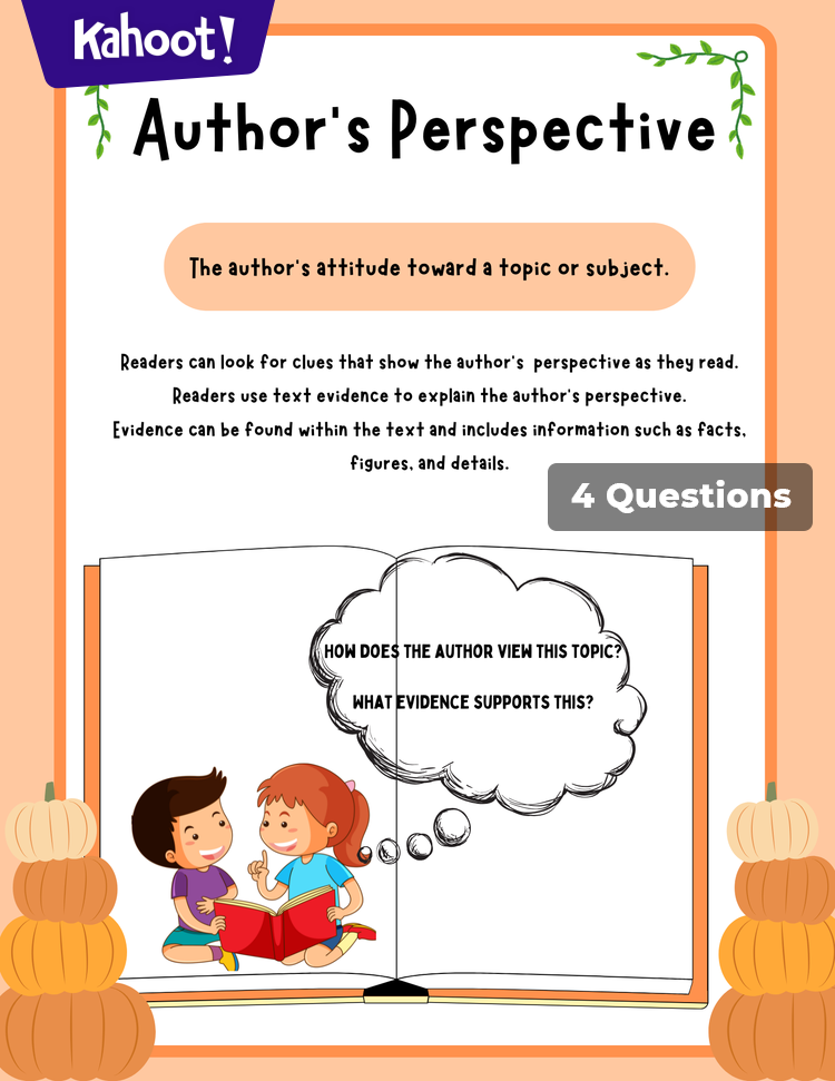 Fall Author's Perspective - Kahoot! Quiz