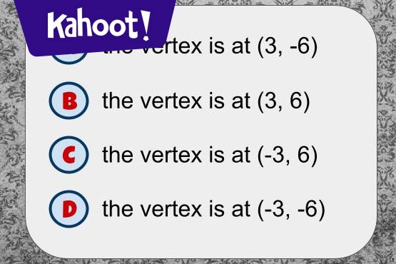 Graphing Absolute Value Functions - Kahoot! Quiz