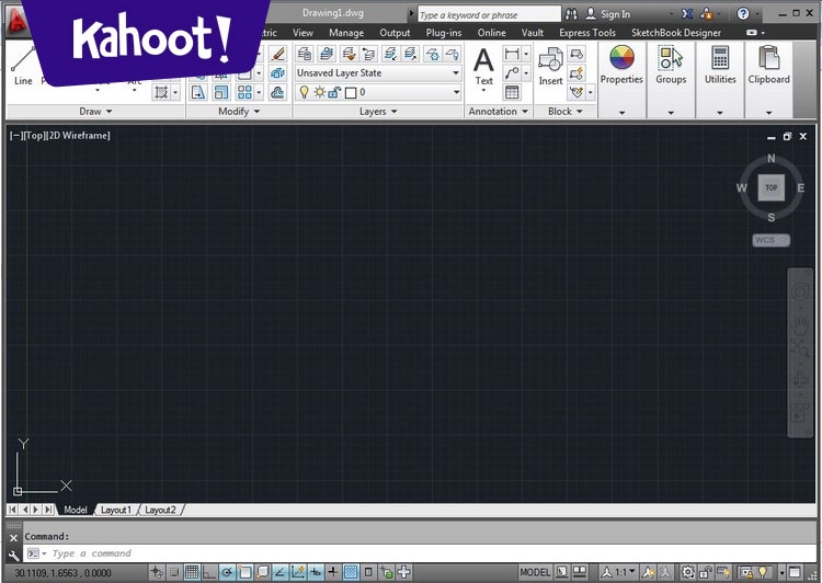 AutoCAD Interface - Kahoot! Quiz