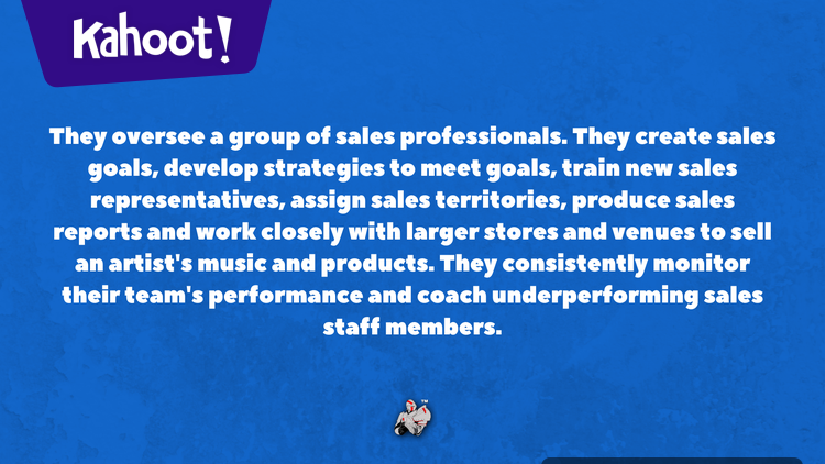 RECORD LABEL JOB DESCRIPTIONS - Kahoot! Quiz