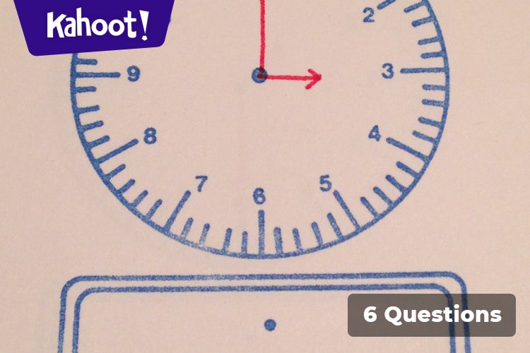 Telling Time to the 5 minutes - Kahoot! Quiz