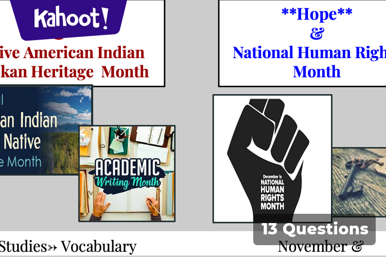 Social Studies Vocabulary Review - Kahoot! Quiz