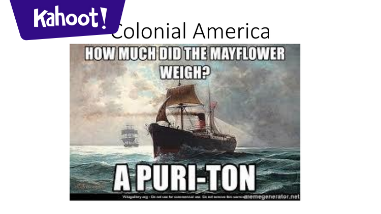 Middle and Southern Colonies Notes - Kahoot! Quiz
