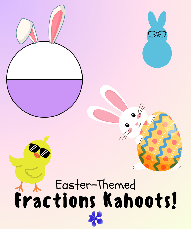 FRACTIONS! Easter-Theme with Bonus Animals for Fun - Kahoot! Course