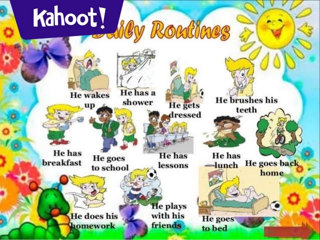 5th GRADES / UNIT - 4 MY DAILY ROUTINE - Kahoot! Quiz