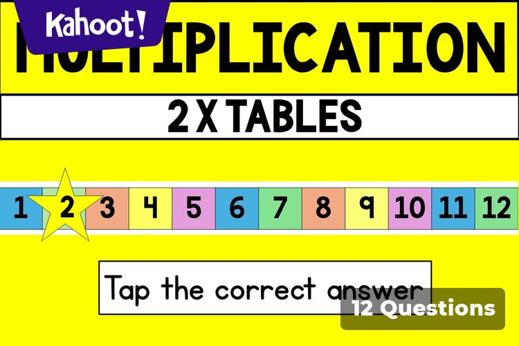 Multiplication Times Tables (2x) Two - Kahoot! Quiz
