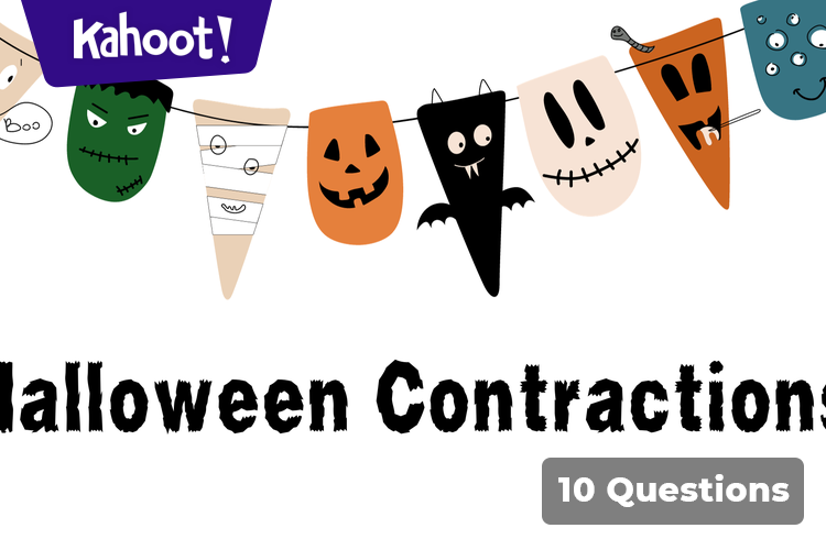 Contractions! Halloween Style - Kahoot! Quiz