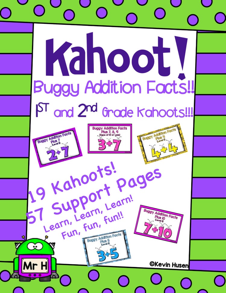 Buggy Addition Facts (First 1st Grade and Second 2nd Grade) - Kahoot ...