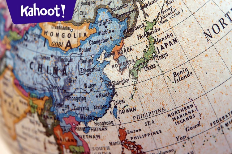 East and South East Asia Map Review - Kahoot! Quiz