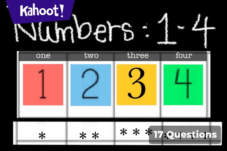 Math: Numbers 1-4 - Kahoot! Quiz
