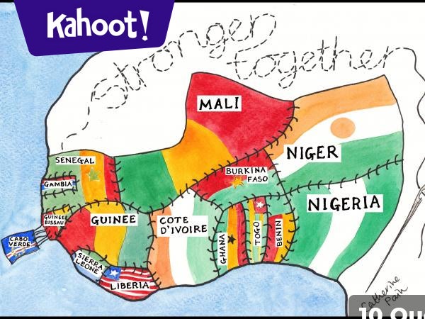 West Africa - Geography and Political Division - Kahoot! Quiz