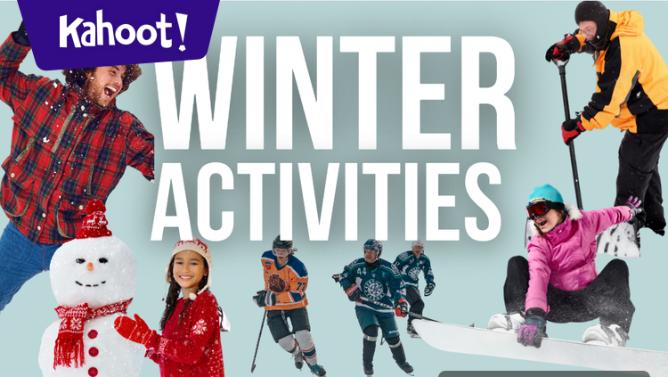 Winter Activities Vocabulary for English Learners (ESL) - Kahoot! Quiz