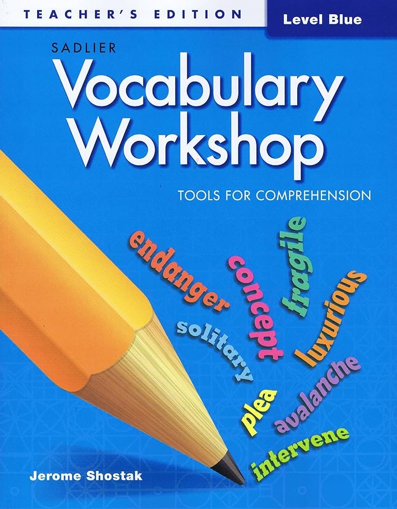 Sadlier Vocabulary Workshop Level Blue, Unit 1 (Why Bear Sleeps so Much ...