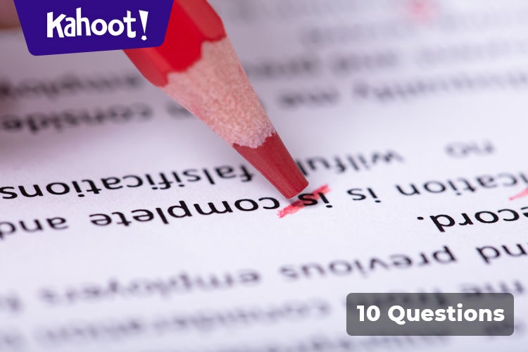 Editing (2) - Kahoot! Quiz