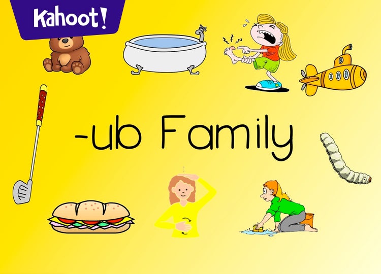 Word Family -ub - Kahoot! Quiz