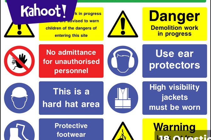 Duplicate of Safety Signs - Kahoot! Quiz